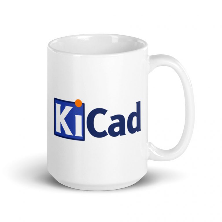 White glossy mug – KiCad Logo
